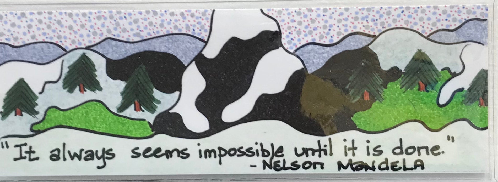 Nelson Mandela Quote "It Always..." Quote Bookmark | JEN'S ART, GIFTS ...